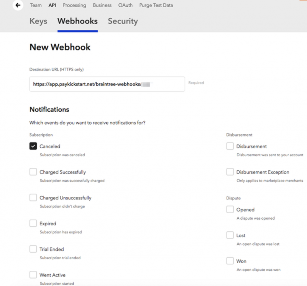 Integrating Braintree To Accept Payments Paykickstart Help Center